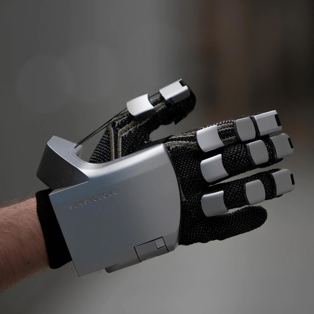 SenseGlove Nova Blue | Haptic Virtual Reality Gloves | Knoxlabs
